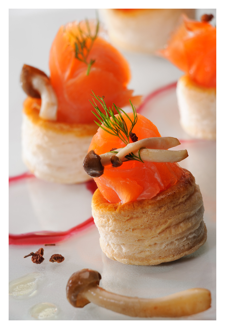 Mini Volován de Salmón y Eneldo ⋆ Confiletas